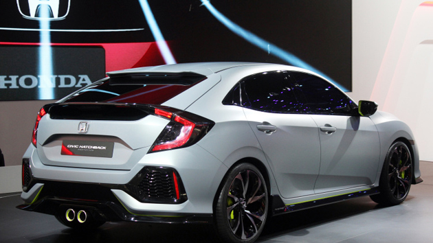 2016日内瓦车展：Honda Civic X Hatchback概念车现身！ - automachi.com