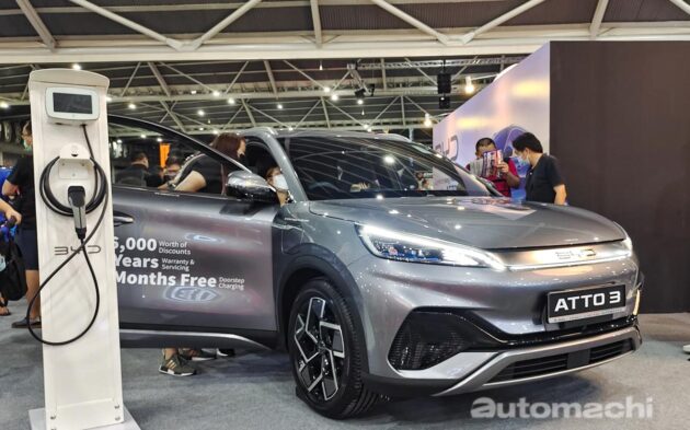 实拍：BYD ATTO 3 右驾版登场、最大续航480公里，新加坡售价约RM 580,872 - automachi.com