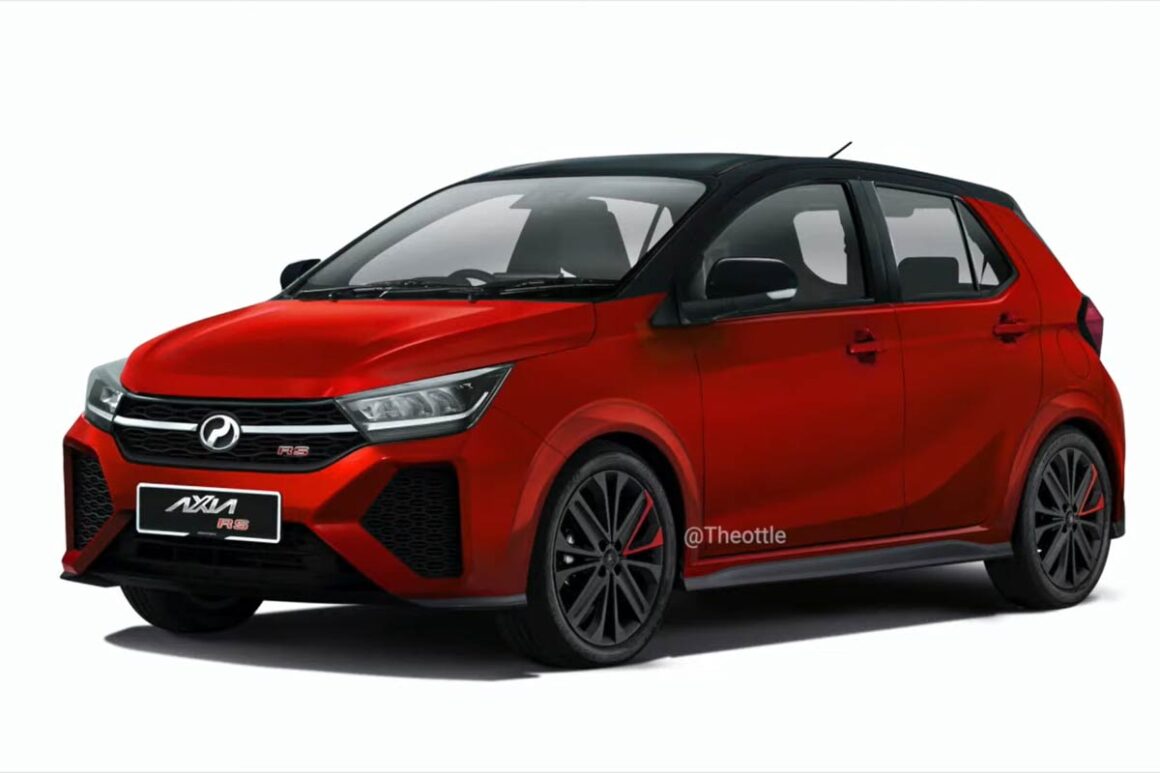 Perodua Axia RS 渲染图登场：这样改的国产“小钢炮”你觉得好看吗？ - automachi.com