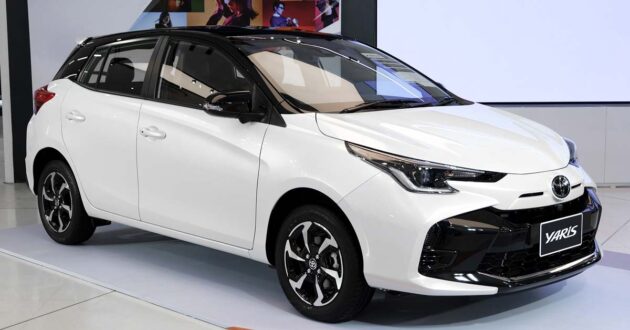 2023 Toyota Yaris 小改款泰国登场：外观设计优化，更换 9 寸主机，预计 4 月大马发布。 - automachi.com