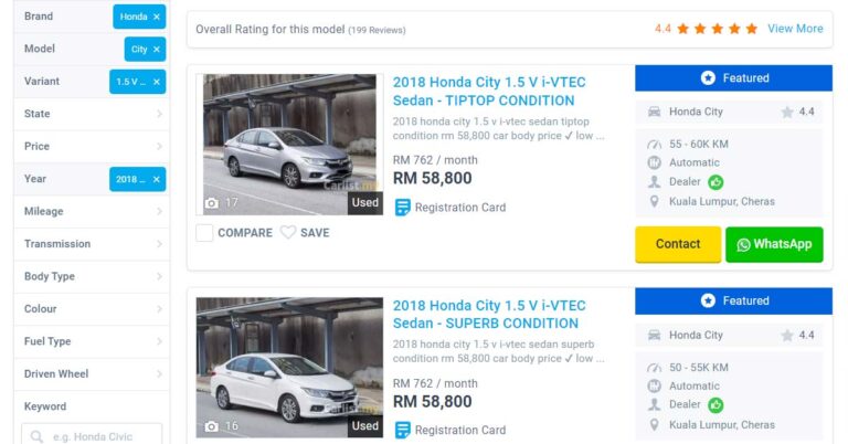 RM 60,000 购车预算：Perodua Myvi 新车 VS Honda City GM6 二手车优缺点分析。 - automachi.com