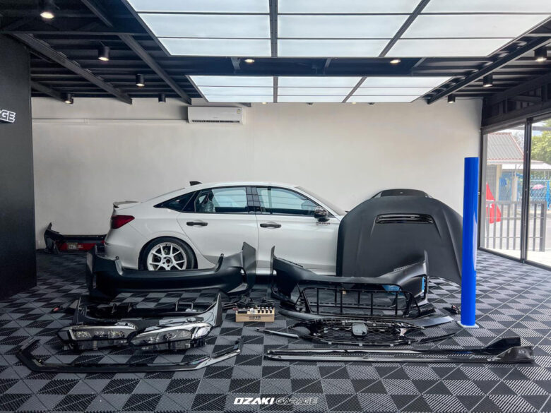 满足你的红头本田梦！Honda Civic FE 改装 Type R FL5 空力套件。 - automachi.com