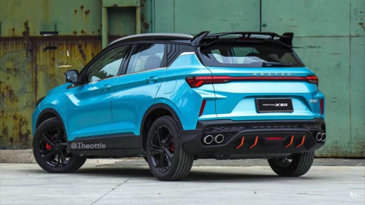 2024 Proton X50 渲染图：基于 Binyue Cool 打造，外观更帅气更运动？ - automachi.com
