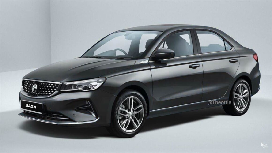 新一代 Proton Saga 渲染图：未来将与 Persona 合并成一款车，新车最快 2025 年登场。 - automachi.com