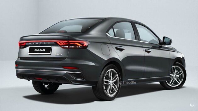 新一代 Proton Saga 渲染图：未来将与 Persona 合并成一款车，新车最快 2025 年登场。 - automachi.com