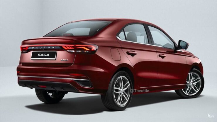 新一代 Proton Saga 渲染图：未来将与 Persona 合并成一款车，新车最快 2025 年登场。 - automachi.com