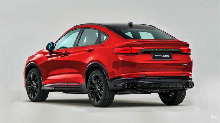 Proton X80 渲染图：集运动及帅气于一身，大马首款国产 Coupe SUV？ - automachi.com