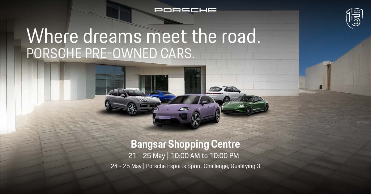 Porsche Malaysia 将在 Bangsar Shopping Centre 举办活动点燃跑车热情！ - automachi.com