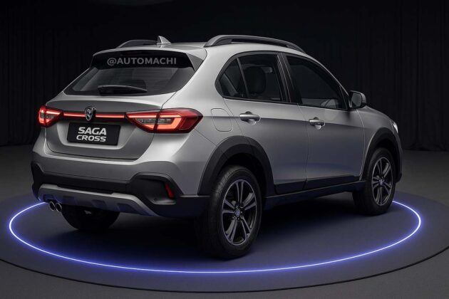 渲染图： Proton Saga Cross 未来将挑战 Perodua Ativa 地位？ - automachi.com
